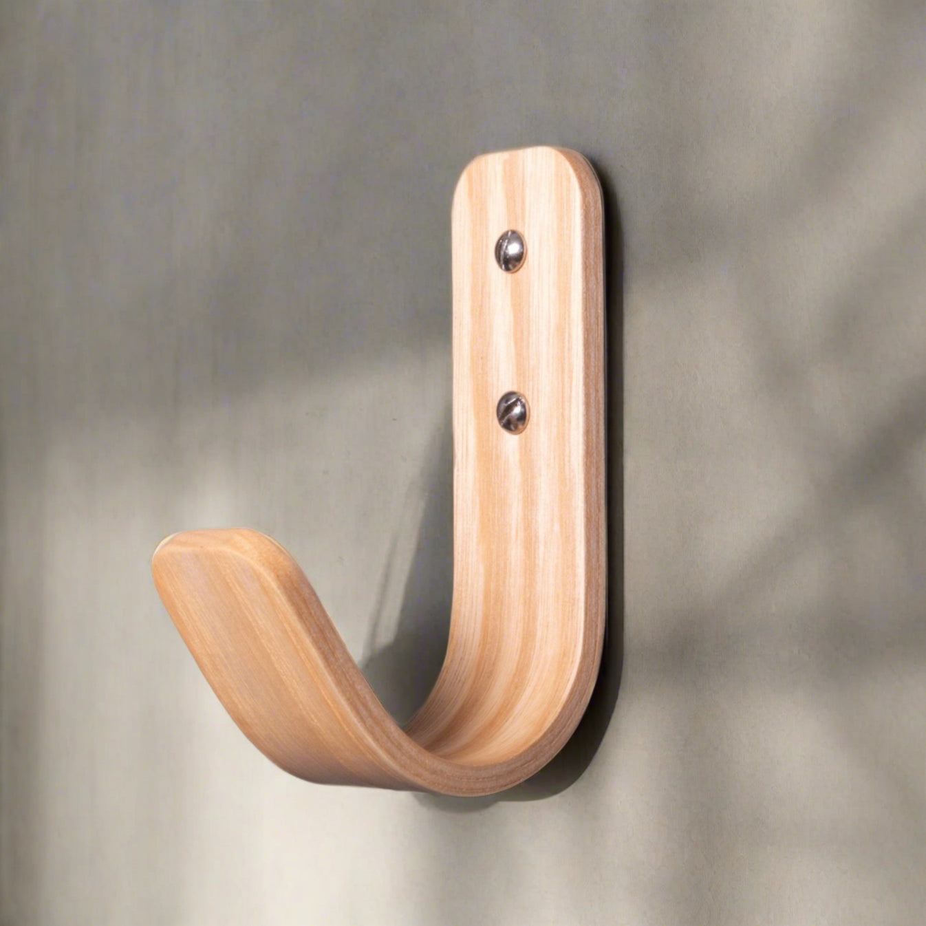 Ash Wall Hooks | Curved Wooden Coat Hooks Heavy Duty | Handmade in UK ...