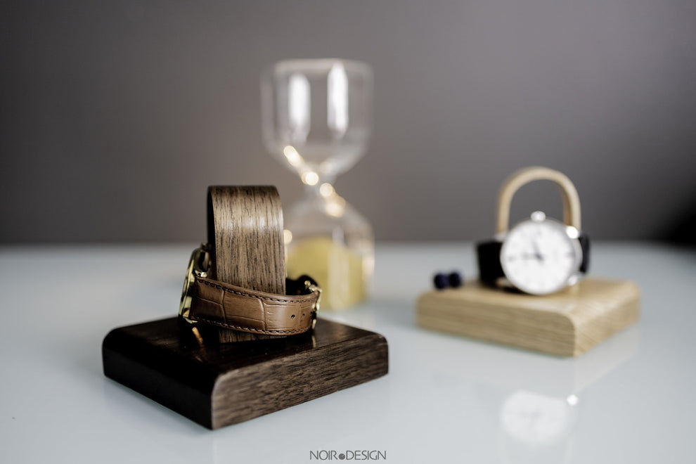 Walnut Watch Stand | Single Watch Display Holder | Handcrafted in Engl ...