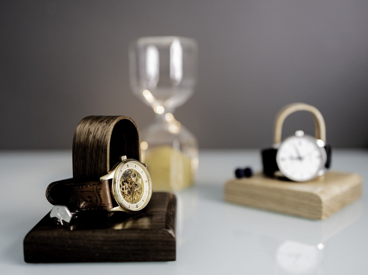 Walnut Watch Stand | Single Watch Display Holder | Handcrafted in Engl ...